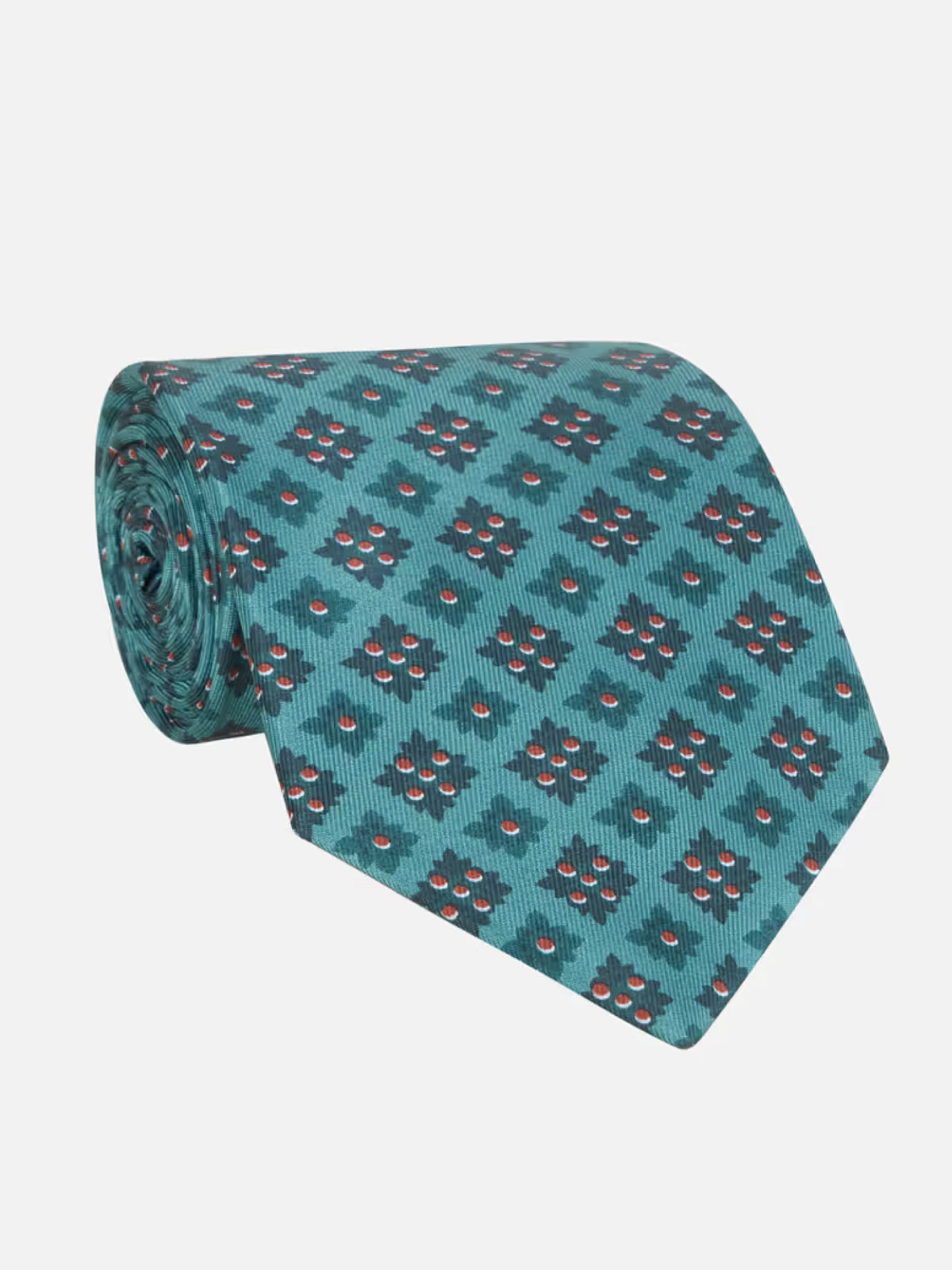 Cha Win Silk Twill Tie - Green | Jim Thompson