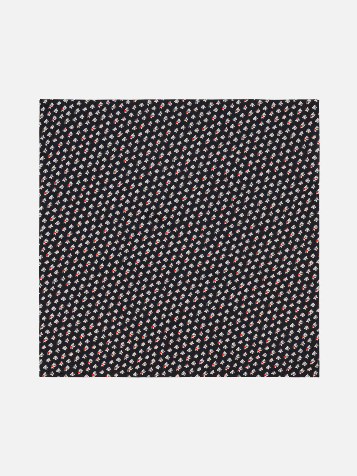 Babies Elephants Silk Twill Pocket Square | Jim Thompson